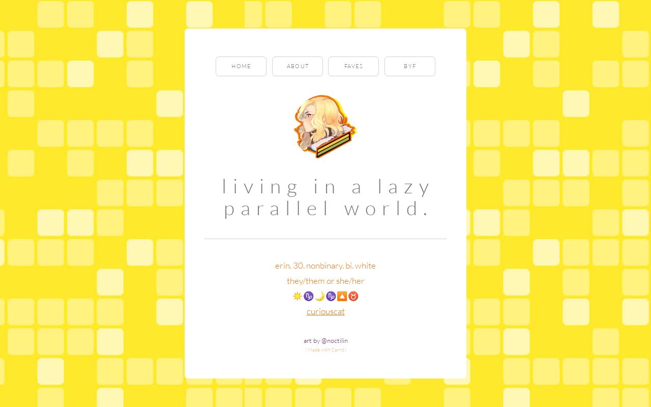 living in a lazy parallel world.